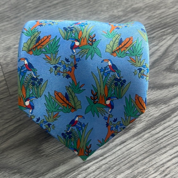maus & hoffman | Accessories | Maus Hoffman Tropical Bird Silk Tie | Poshmark